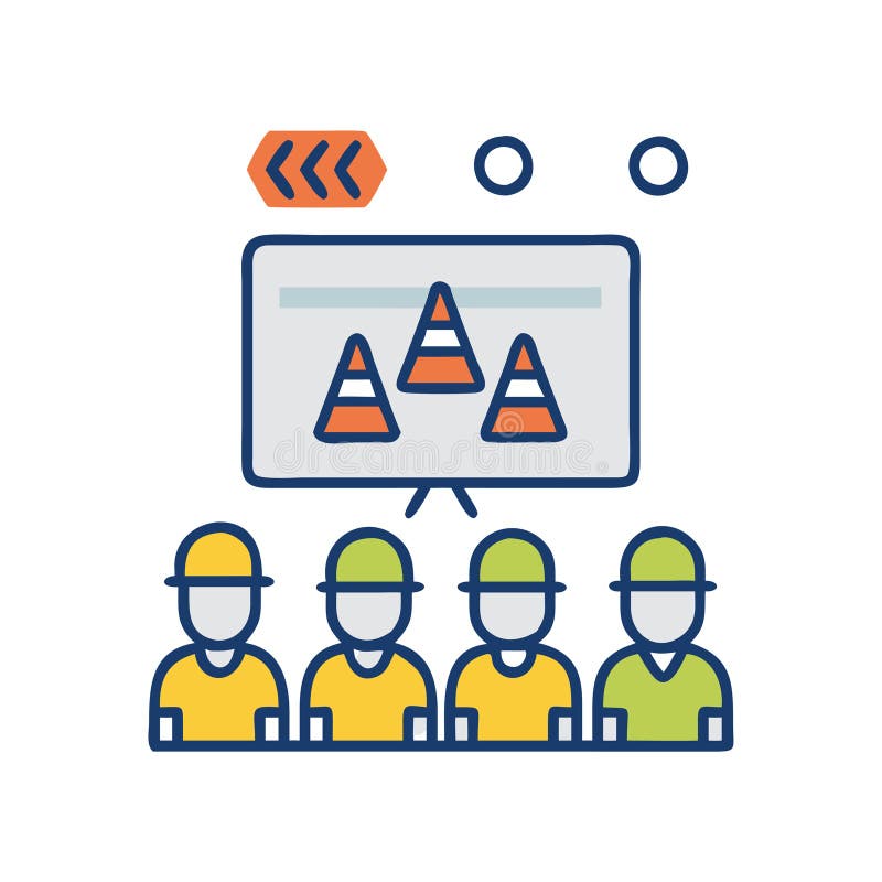 Engaging Safety Training Illustration Stock Vector - Illustration of ...