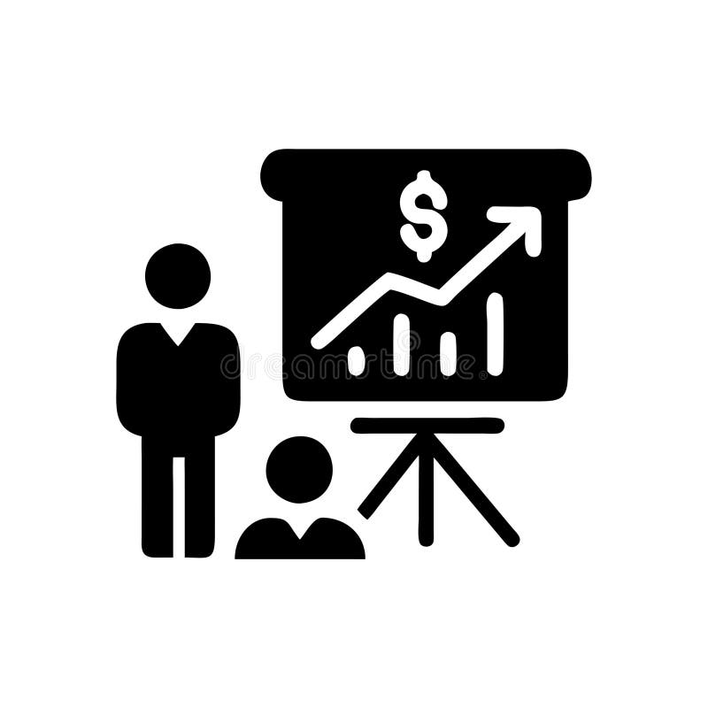Engaging Sales Pitch Icon for Presentations Stock Image - Illustration ...