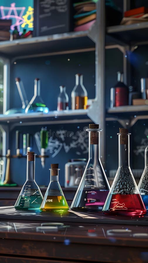 Engaging Science Lab Scene with Experiments and Equipment Ready for ...