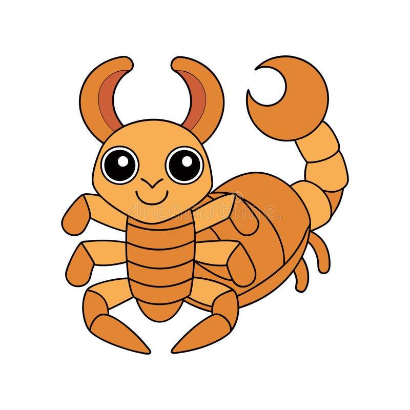 Engaging Scorpion Coloring Design for Kids Stock Illustration ...