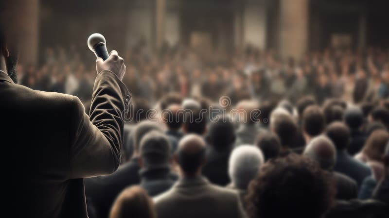 Addressing Crowd Stock Illustrations – 130 Addressing Crowd Stock ...