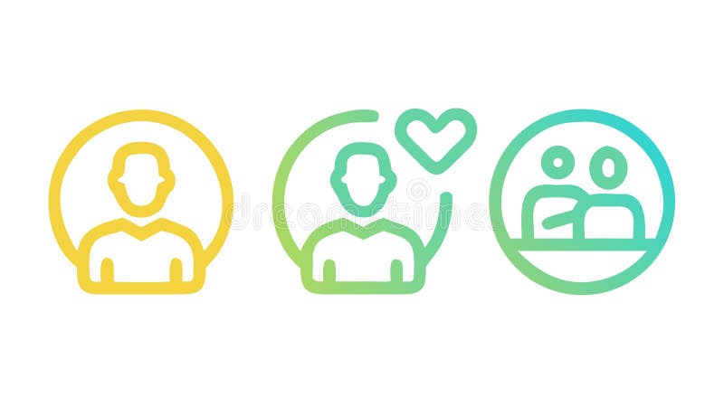 Engaging User & Community Icons: Connection, Collaboration, and Shared ...