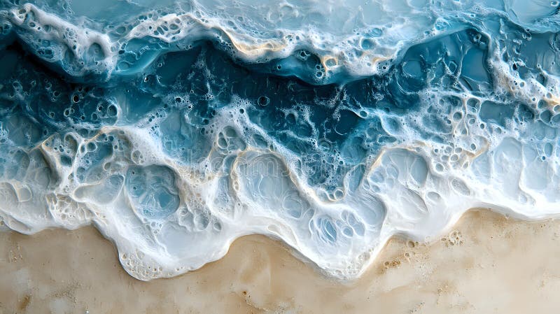 Engaging Ocean Textures Featuring Rippled Sand and Fluid Wave Gradients ...