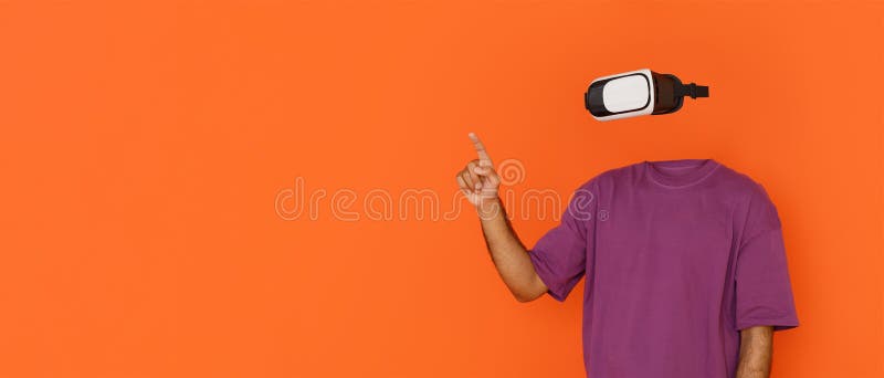 Engaging in Virtual Reality with Innovative Headset Technology Stock ...