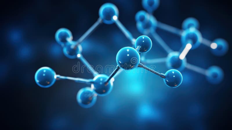 Engaging Visual of Glowing Molecular Connections Showcasing Scientific ...