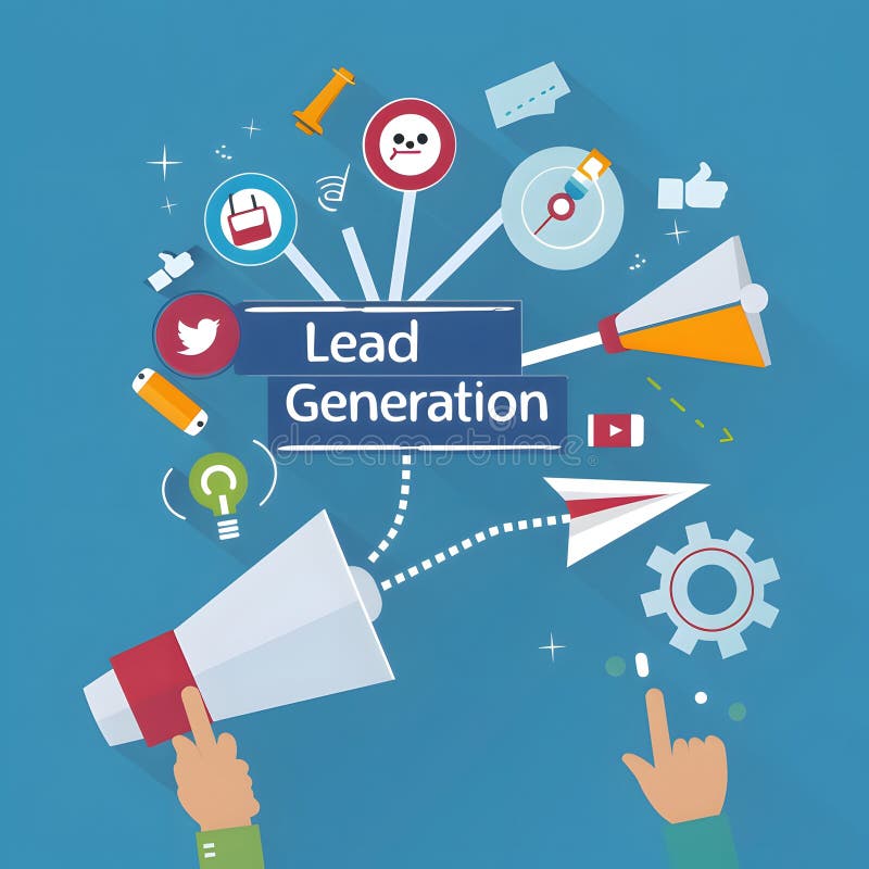 Engaging Visualization of Lead Generation Concepts, Ai Generated Stock ...