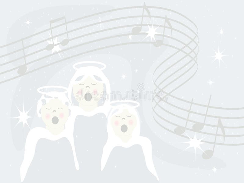 Engel singen stock abbildung. Illustration von platz, exemplar - 3700649