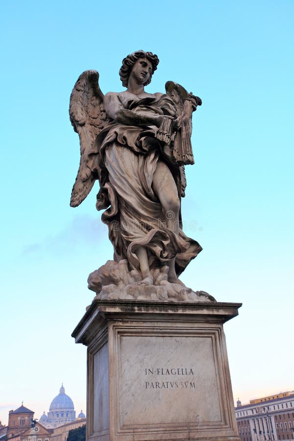 Engel, St. Het Kasteel Van De Engel, Rome Stock Afbeelding - Image of ...