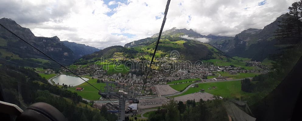 Engelberg stock image. Image of tree, plateau, valley - 241554047