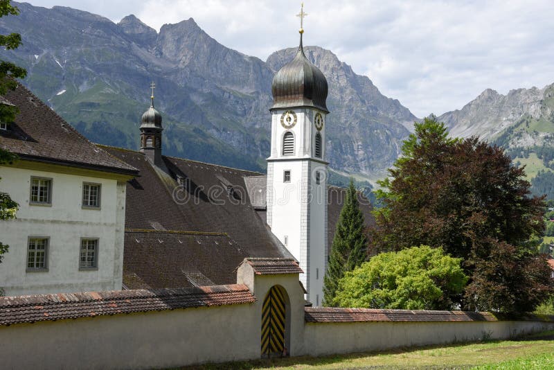 The Monastery of Engelberg on the Swiss Alps Editorial Photo - Image of ...