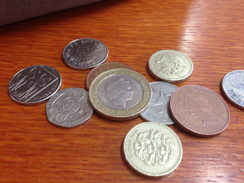 Engels Geld, Britse Muntstukken Stock Foto - Image of lijst ...