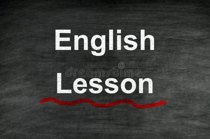 Engelse les stock foto. Afbeelding bestaande uit bericht - 47549198