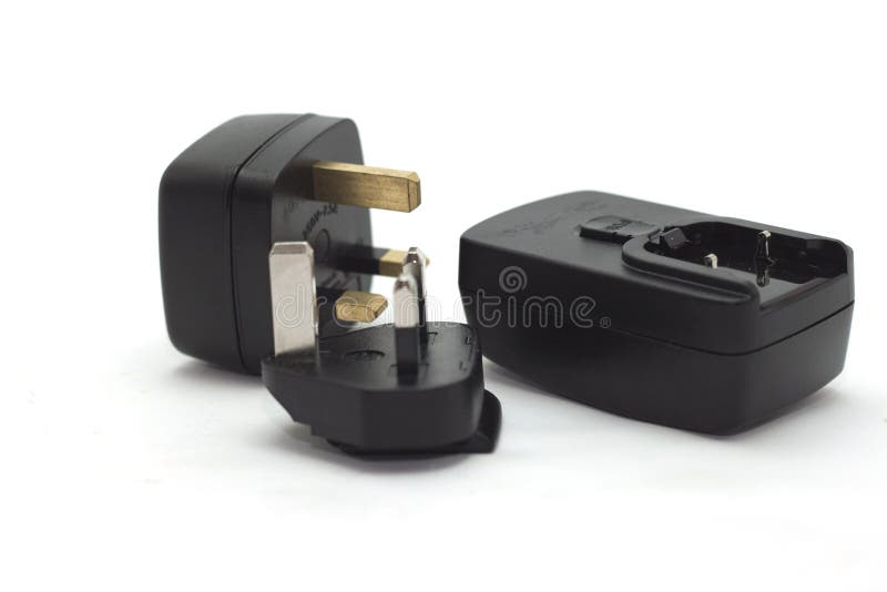 Engelse Stekker En Voedingsadapter Stock Afbeelding - Image of huidig ...