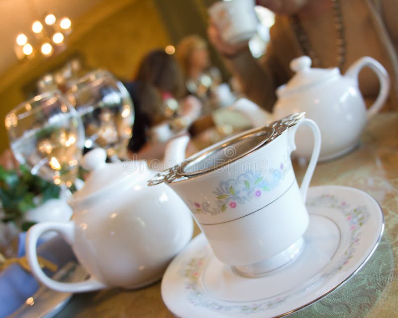 Engelse Thee stock afbeelding. Image of hoog, drank, partij - 26019259