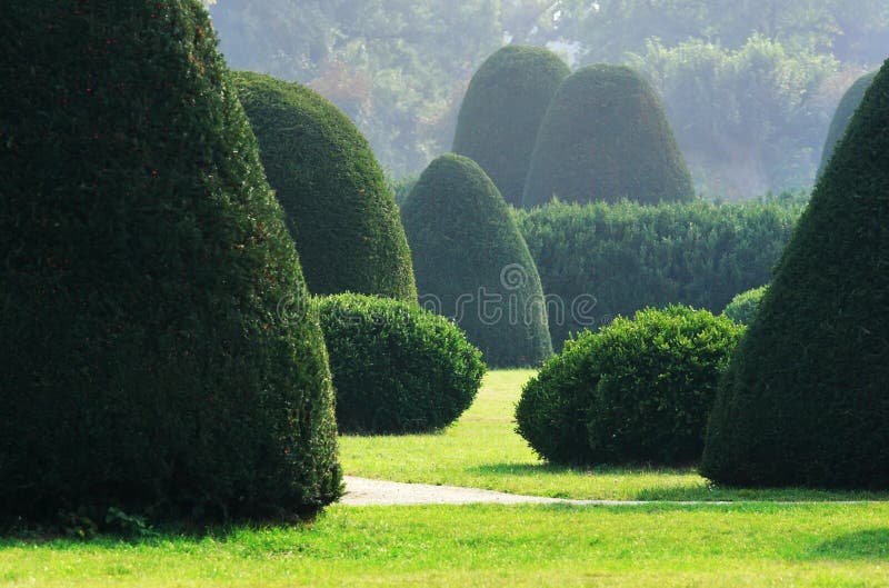 Engelse tuin stock foto. Image of altijdgroen, gazon - 26833314