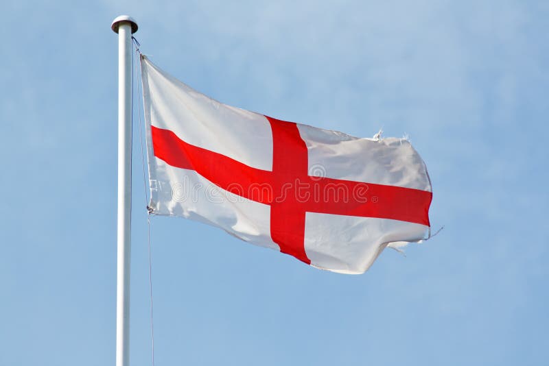 Engelsk flagga fotografering för bildbyråer. Bild av emblem - 504135