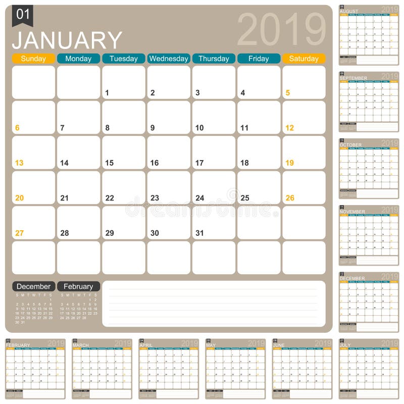 Engelsk kalender 2017 vektor illustrationer. Illustration av amerikansk ...
