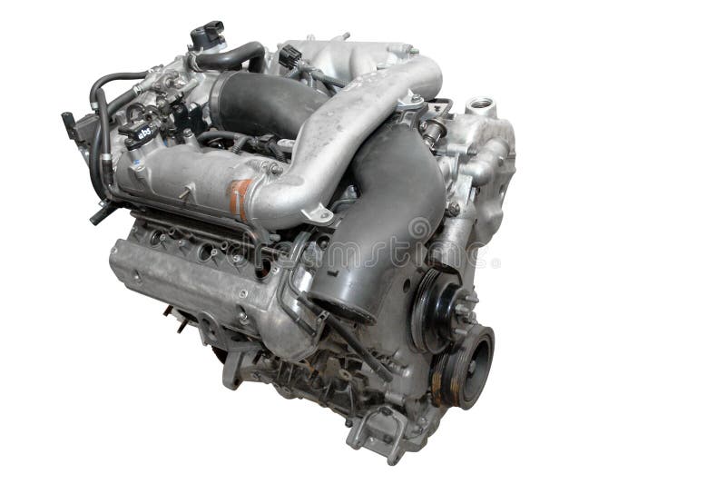 Car Auto Engine Motor Cutout Isolated Stock Photo - Image of motor ...