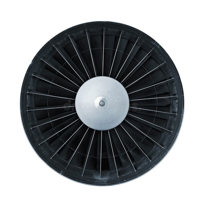 Jet Engine Front View Isolated White Background Stock Photos - Download ...