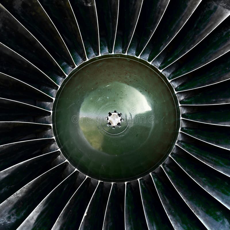 Aircraft Engine Blades stock image. Image of metal, symmetry - 34370883