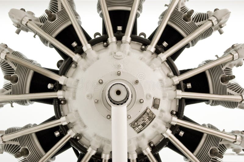 Vintage airplane engine stock image. Image of retro, plug - 12604911
