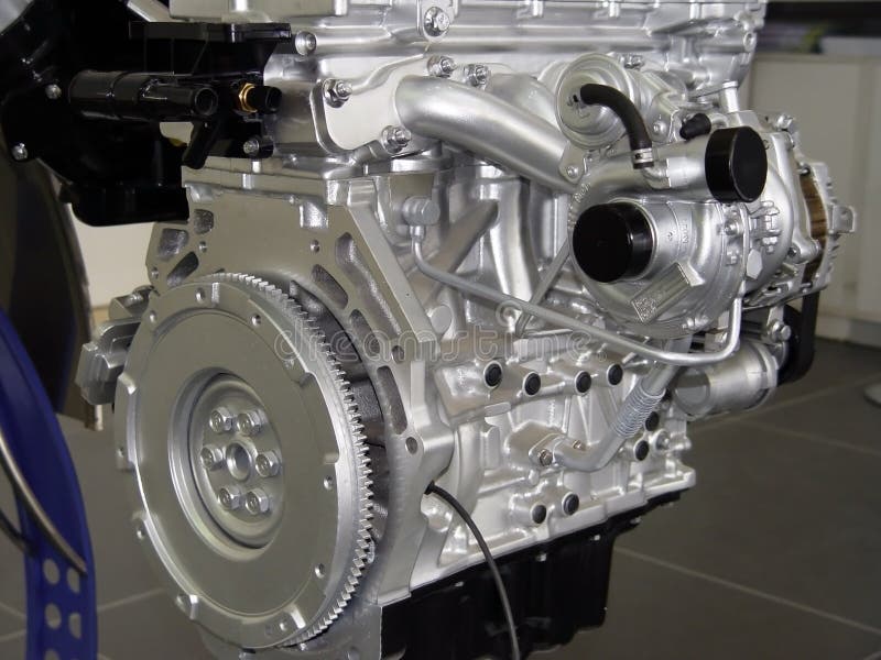 Automotive engine stock image. Image of engine, polished - 17274787