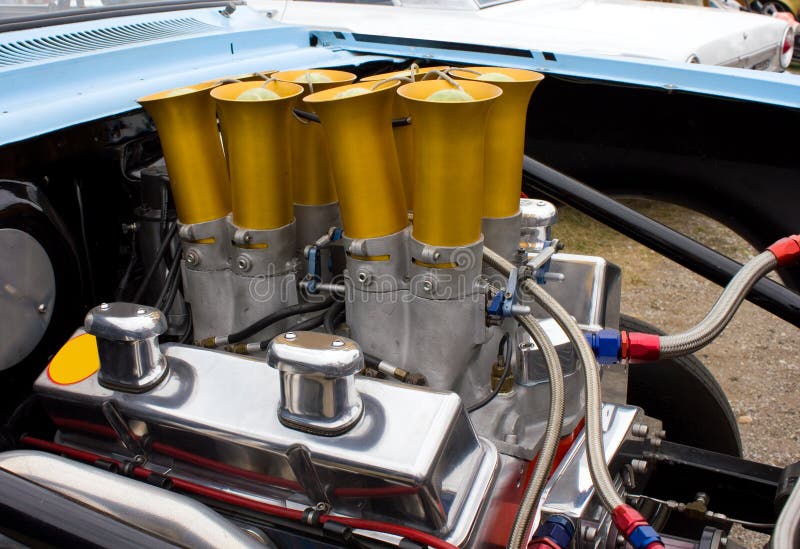 Engine 350 De Chevy Chevrolet De Cru Image stock - Image du longtemps ...