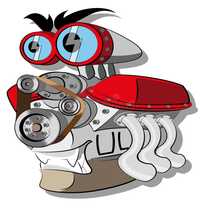 Hot Rod Engine stock vector. Illustration of pipe, accessibility - 66393906