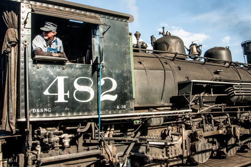 Tourists Inside the Historic Steam Engine Train in Colorado Editorial ...