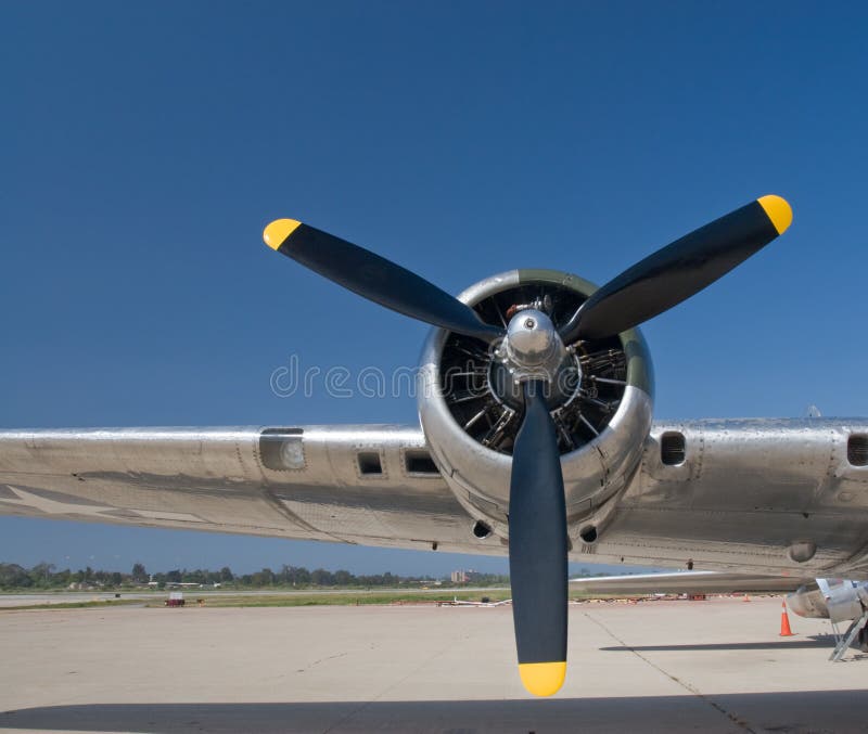Vintage Airplane stock photo. Image of vintage, twin, propeller - 1739476
