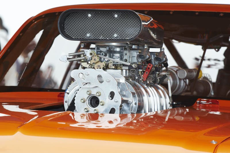 The engine stock photo. Image of drag, race, gasoline, silver - 699358
