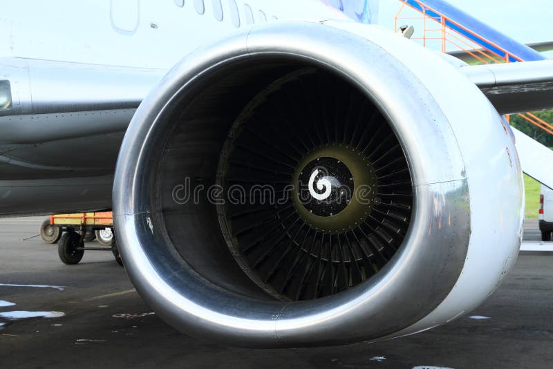 Engine of airplane stock image. Image of strength, technology - 92757347