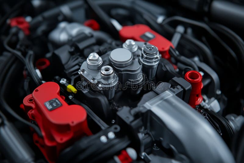 Engine Assembly with Intricate Details Showcasing Advanced Automotive ...