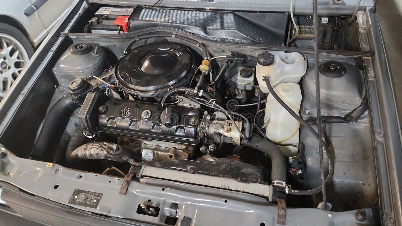 Engine Bay Volkswagen Polo 86c 1.1 Stock Image - Image of vehicle ...