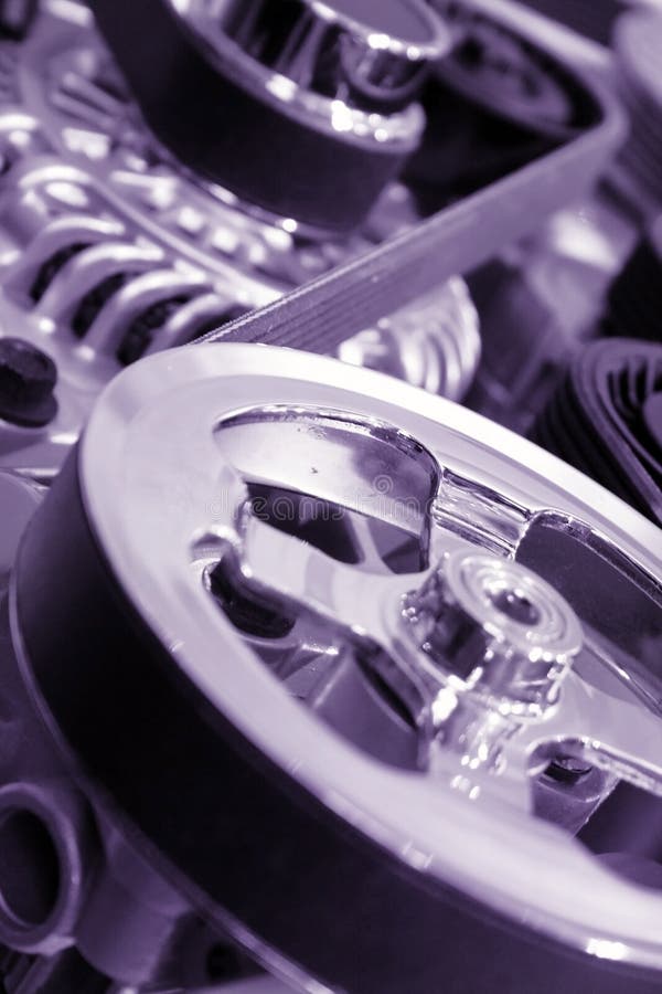 Engine Belt Drive stock image. Image of pullys, model - 3827643