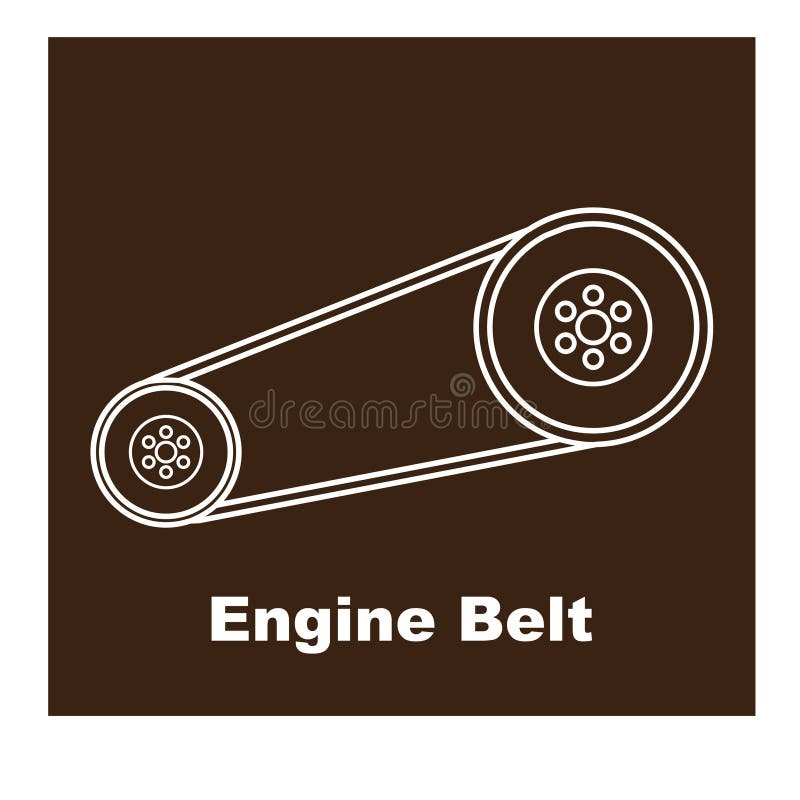 Engine belt icon stock vector. Illustration of power - 292566883