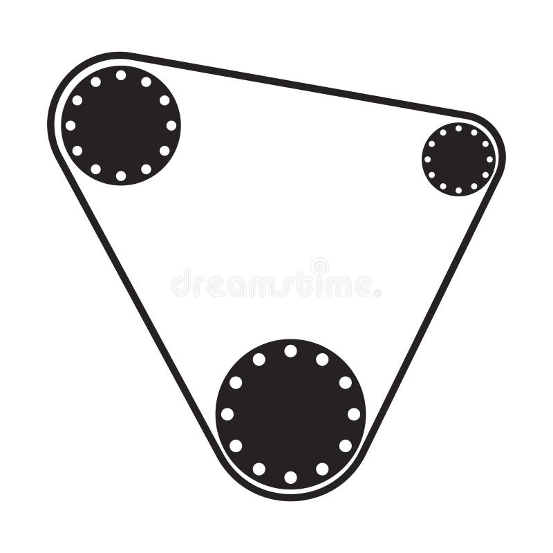 Engine belt vector icon stock vector. Illustration of motor - 278594701