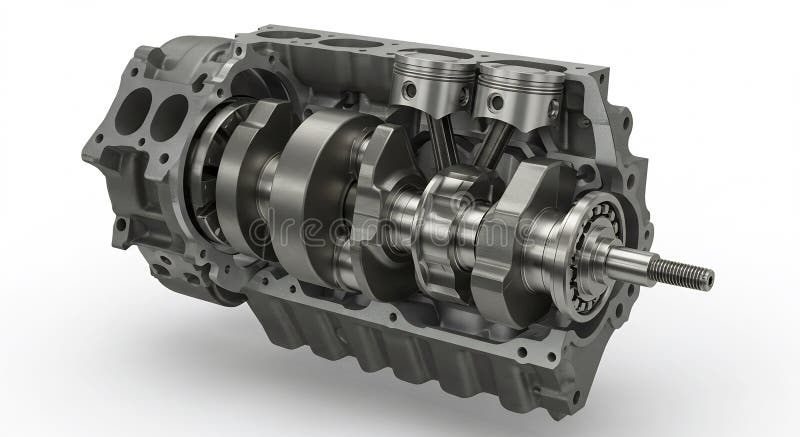 Block Piston Crankshaft Stock Illustrations – 211 Block Piston ...