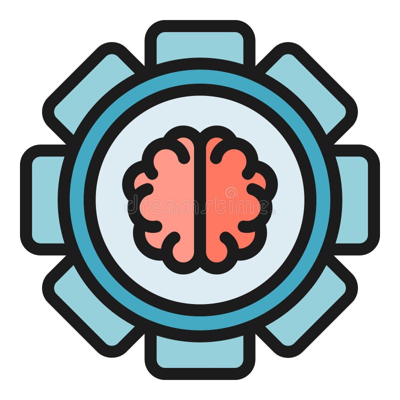 Brain Storming Icon Simple Vector. Think Brain Stock Vector ...