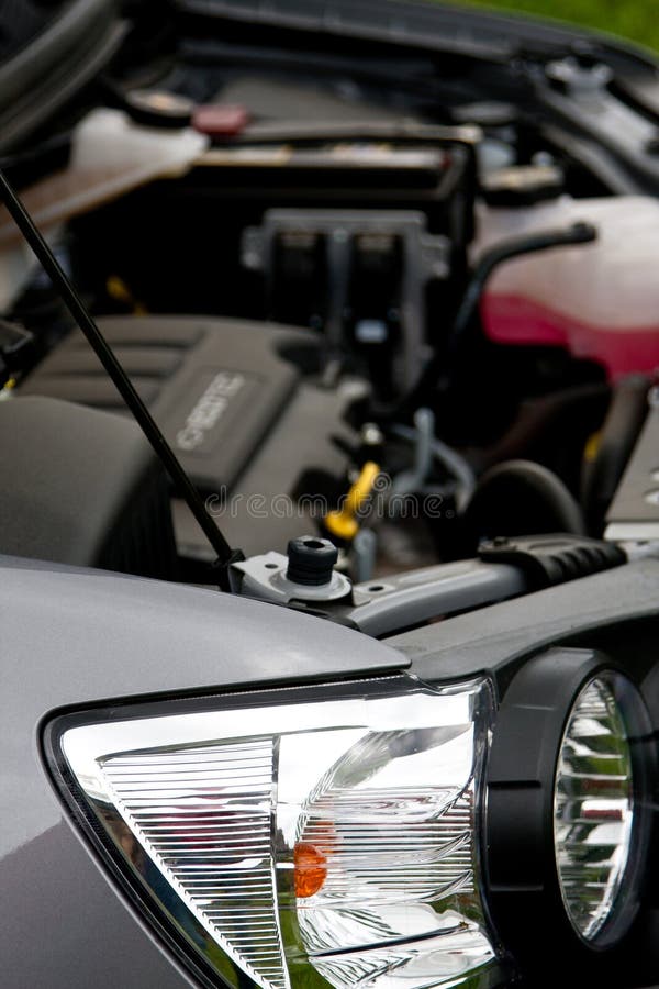 Engine of a car stock image. Image of repair, technology - 26341239