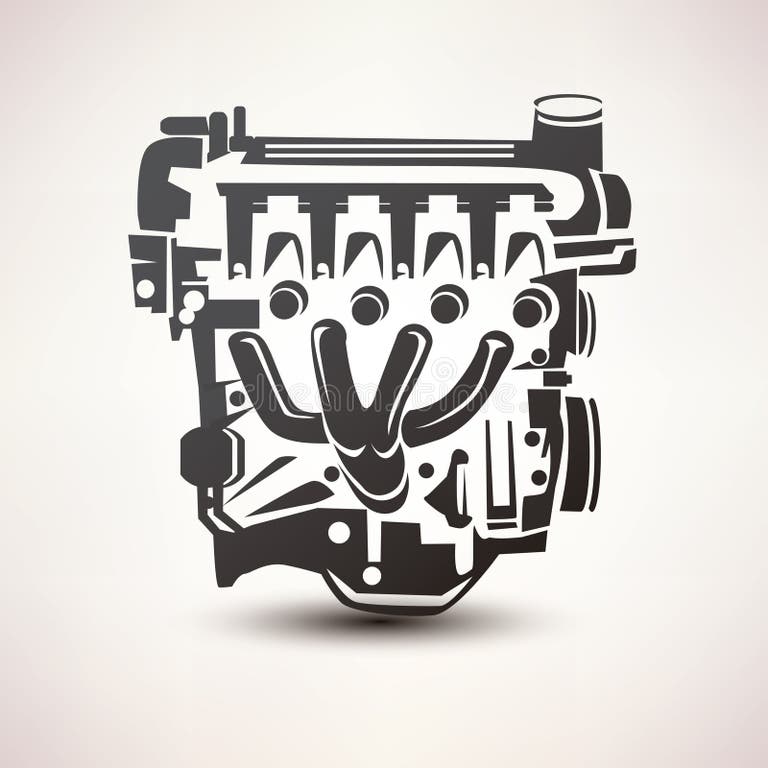 Car Engine Silhouette Stock Illustrations – 31,736 Car Engine ...
