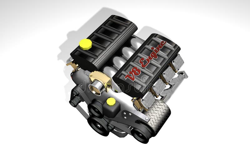 Hot Rod Race Car Dragster Engine Cartoon Vector Illustration Stock ...