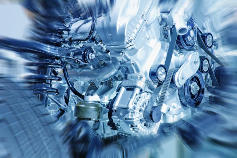 Engine stock photo. Image of complex, chain, gear, chrome - 30444316