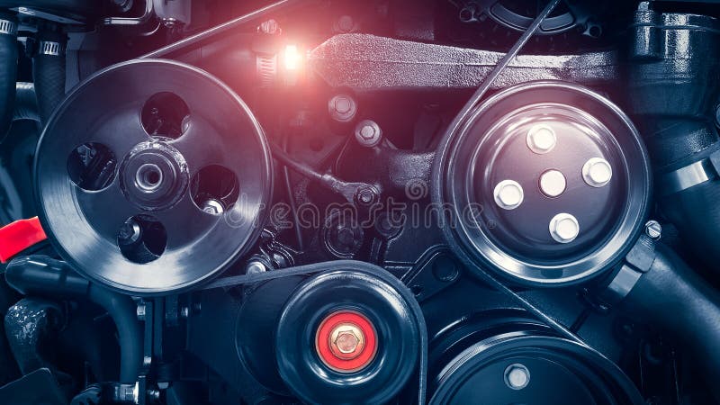 Engine Close-up., Modern Car or Boat Engine Stock Image - Image of iron ...