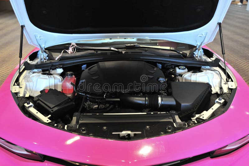 Engine Compartment of a Car. Stock Photo - Image of mechanic, exposed ...