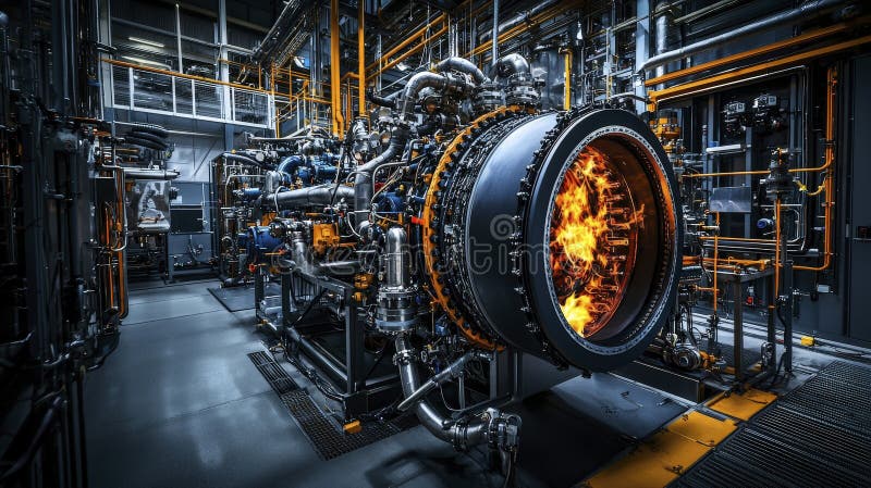 Engine Component Testing Aerospace Facility Industrial Process ...