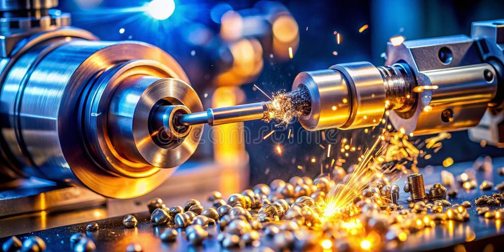 Engine Crankshaft Precision Machining Advanced CNC Cutting Techniques Showcase TiltShift Effect ...