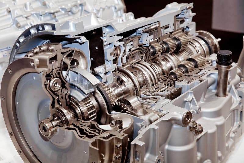 Cross Section Of A Modern Car Engine Stock Image - Image of mechanical ...