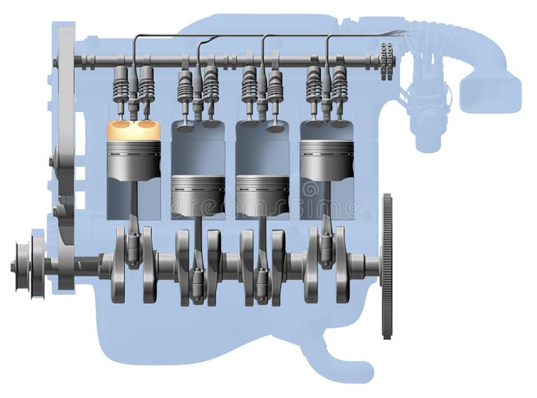 Engine Exhaust Valve Stock Illustrations – 471 Engine Exhaust Valve ...