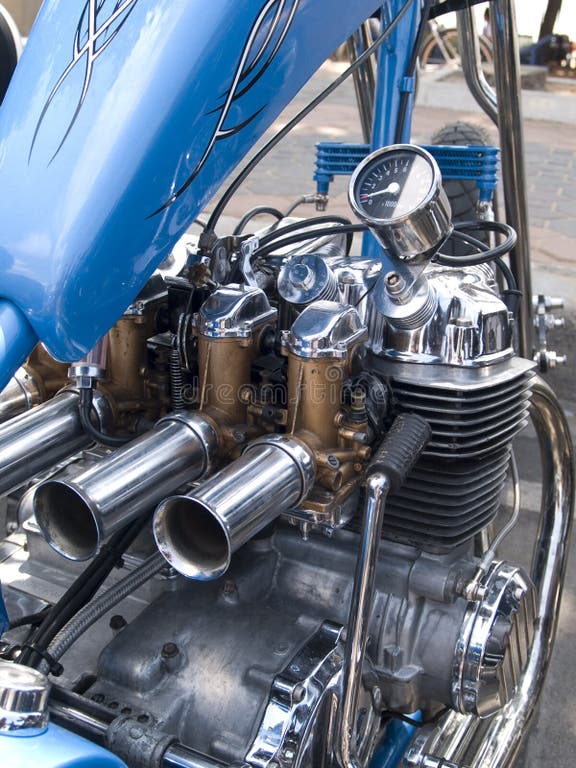 Engine Detail of Motorcycle Stock Image - Image of transport, motorbike ...